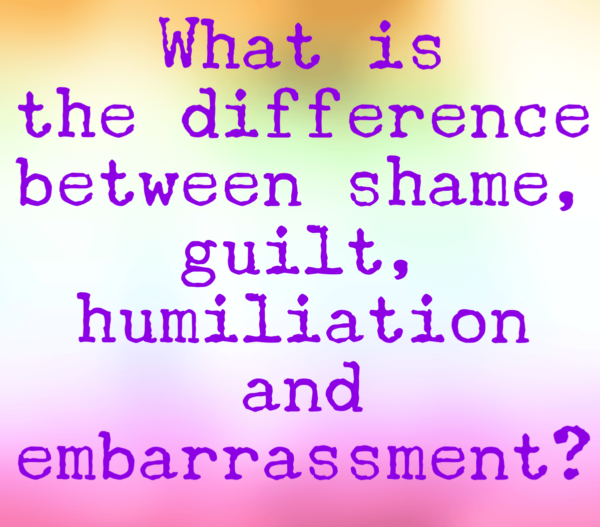 Shame vs. Humiliation vs. Guilt vs. Embarrassment (Brené Brown ...